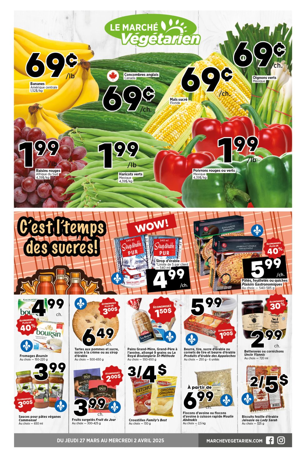 Circulaires - Le Marché Végétarien